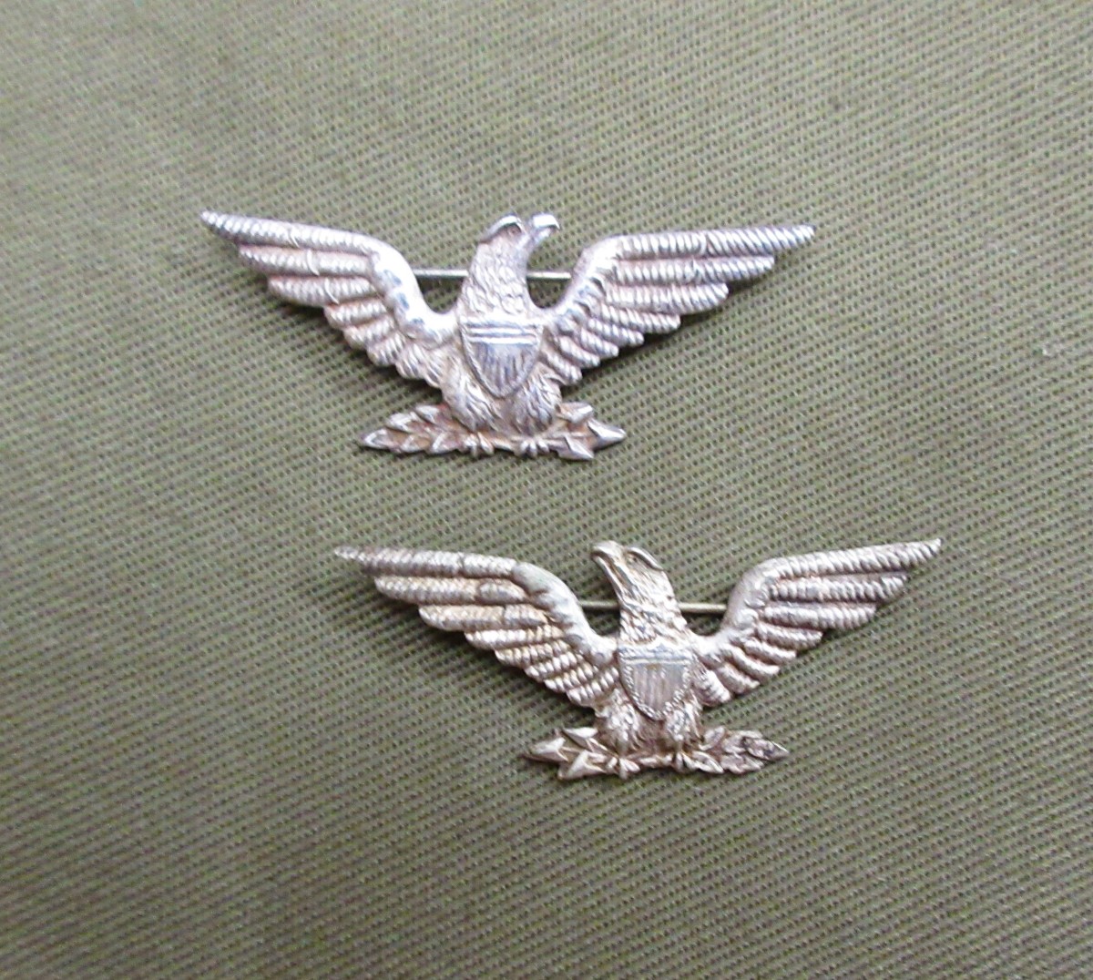 Large False Embroidered Colonel’s Eagles – Spanish American War Era ...