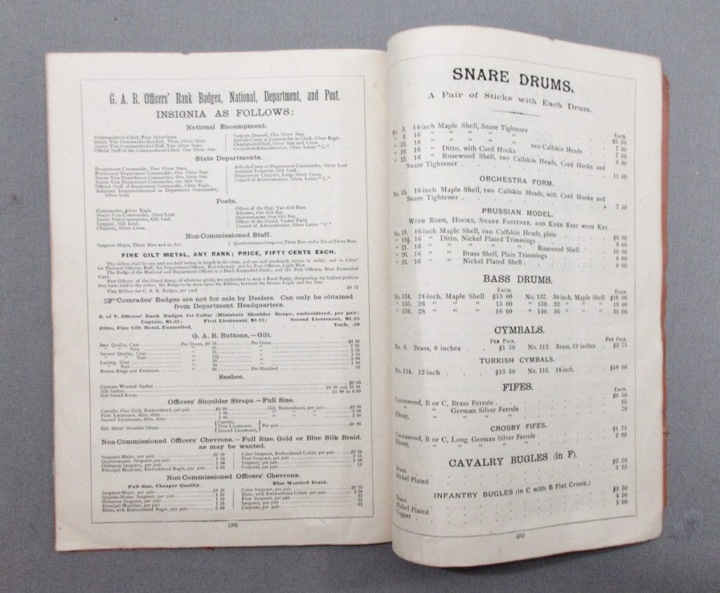 1890 William Read & Sons Military Goods Catalog | J. Mountain Antiques