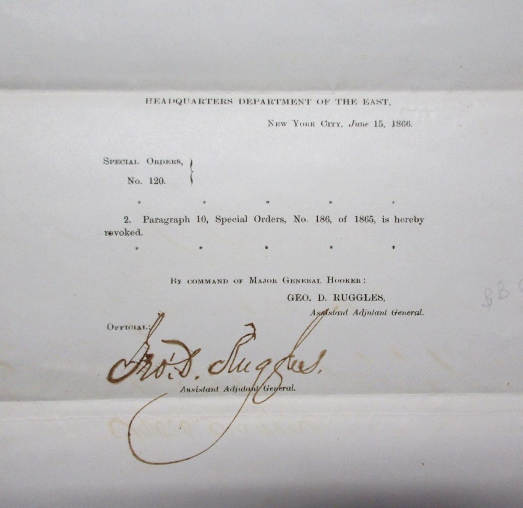 Autograph of Brevet Brigadier General George D. Ruggles SOLD | J ...