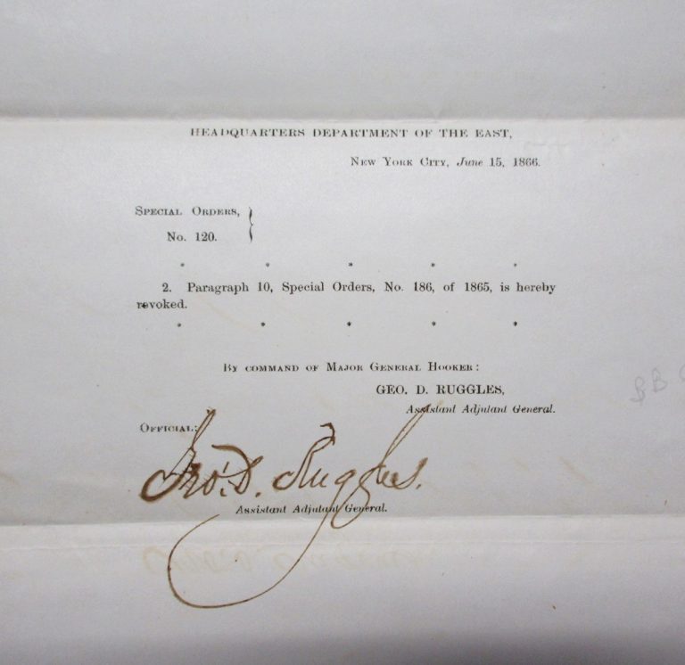 Autograph of Brevet Brigadier General George D. Ruggles SOLD | J ...