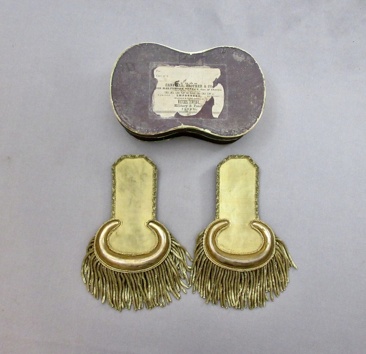 Civil War Era Boxed Lieutenant’s Epaulets With Retailer’s Label | J ...