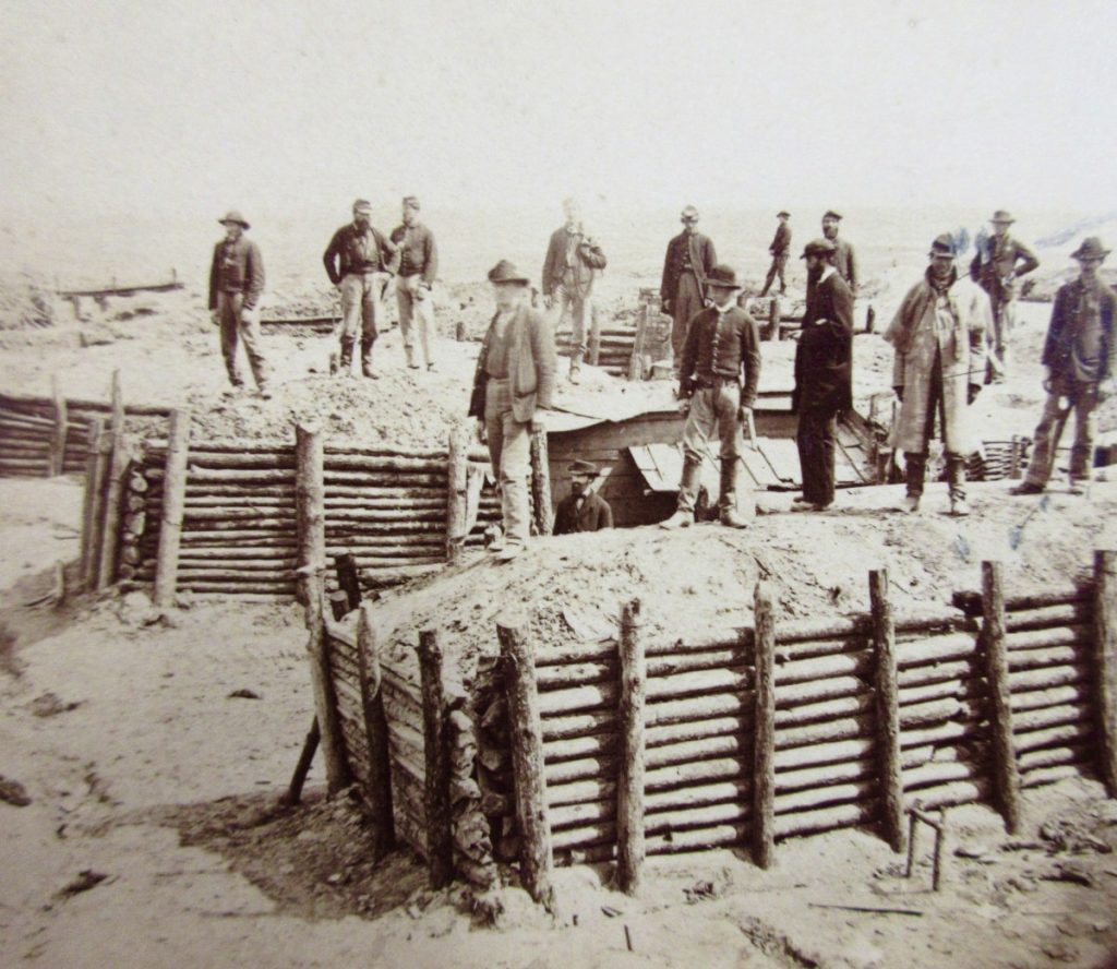 Civil War Stereoview – Interior Of Fort Sedgwick – SOLD | J. Mountain ...