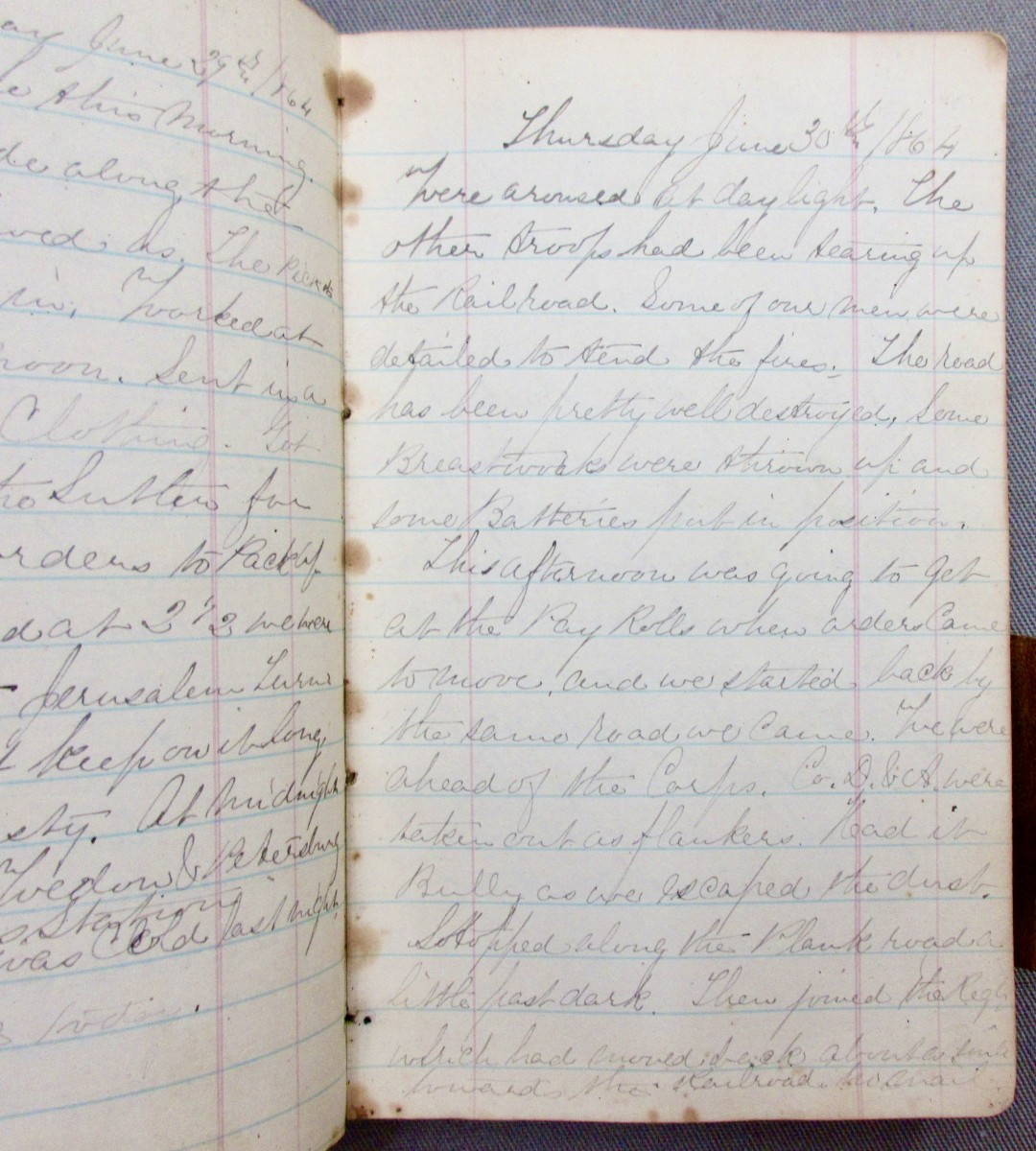 1st Lieutenant James Bullock’s Diary – Co. I -15th New Jersey Infantry ...