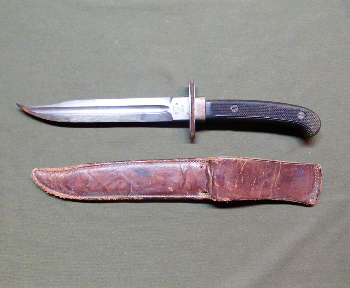 San Antonio Iron Works Fighting Knife Made From Patton Saber Blade ...