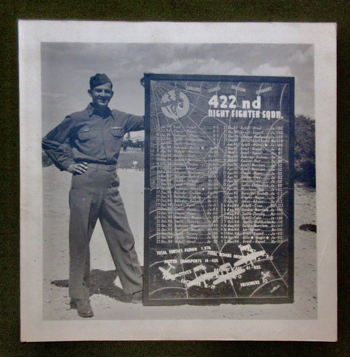 422nd Night Fighter Squadron WWII- European Theatre – 9th USAAF. – SOLD ...