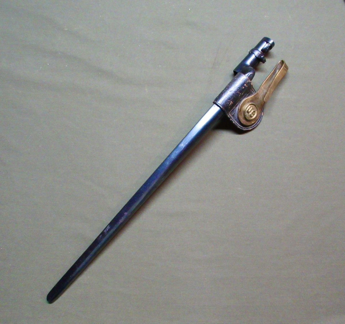 1873 Springfield Rifle Bayonet with 1885 Scabbard | J. Mountain Antiques