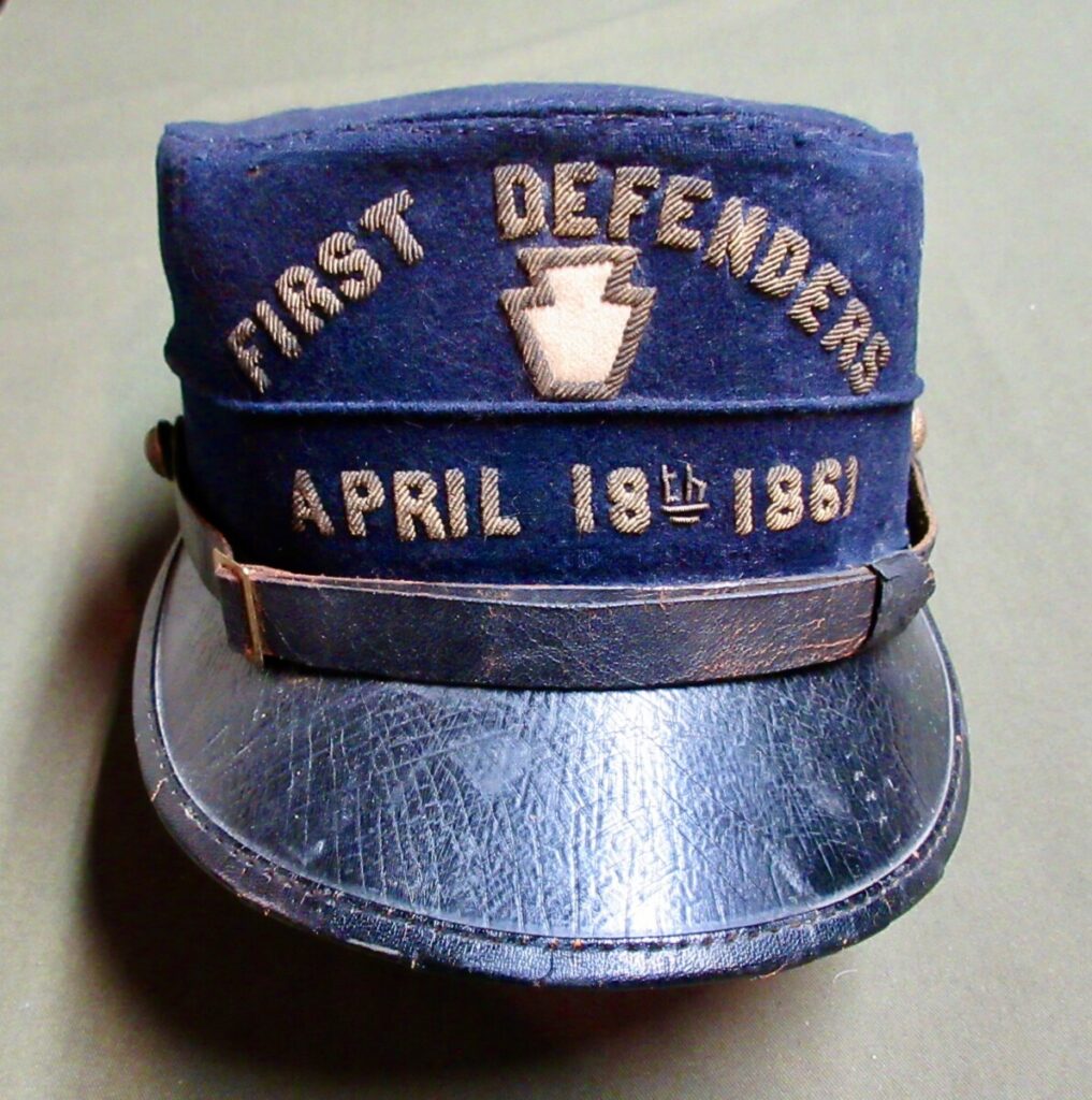 Pennsylvania First Defenders 1895 Cap -Sold | J. Mountain Antiques