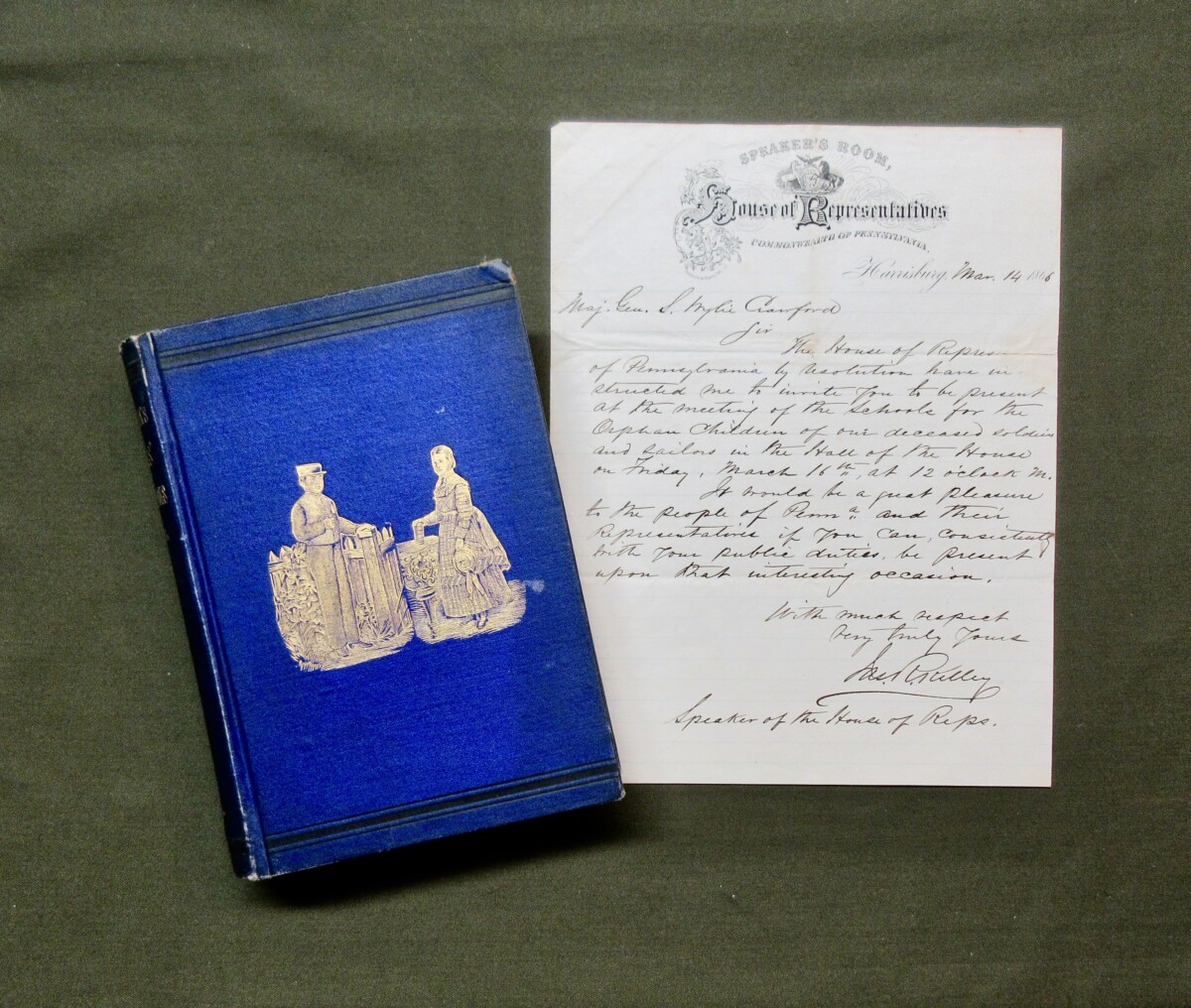 Book – Penn. Soldiers’ Orphan Schools, with Letter to MGen. Samuel ...