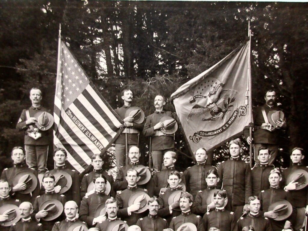 Cabinet Photo – Colonel Wm S. McCaskey & Officers & Color Guard of the ...