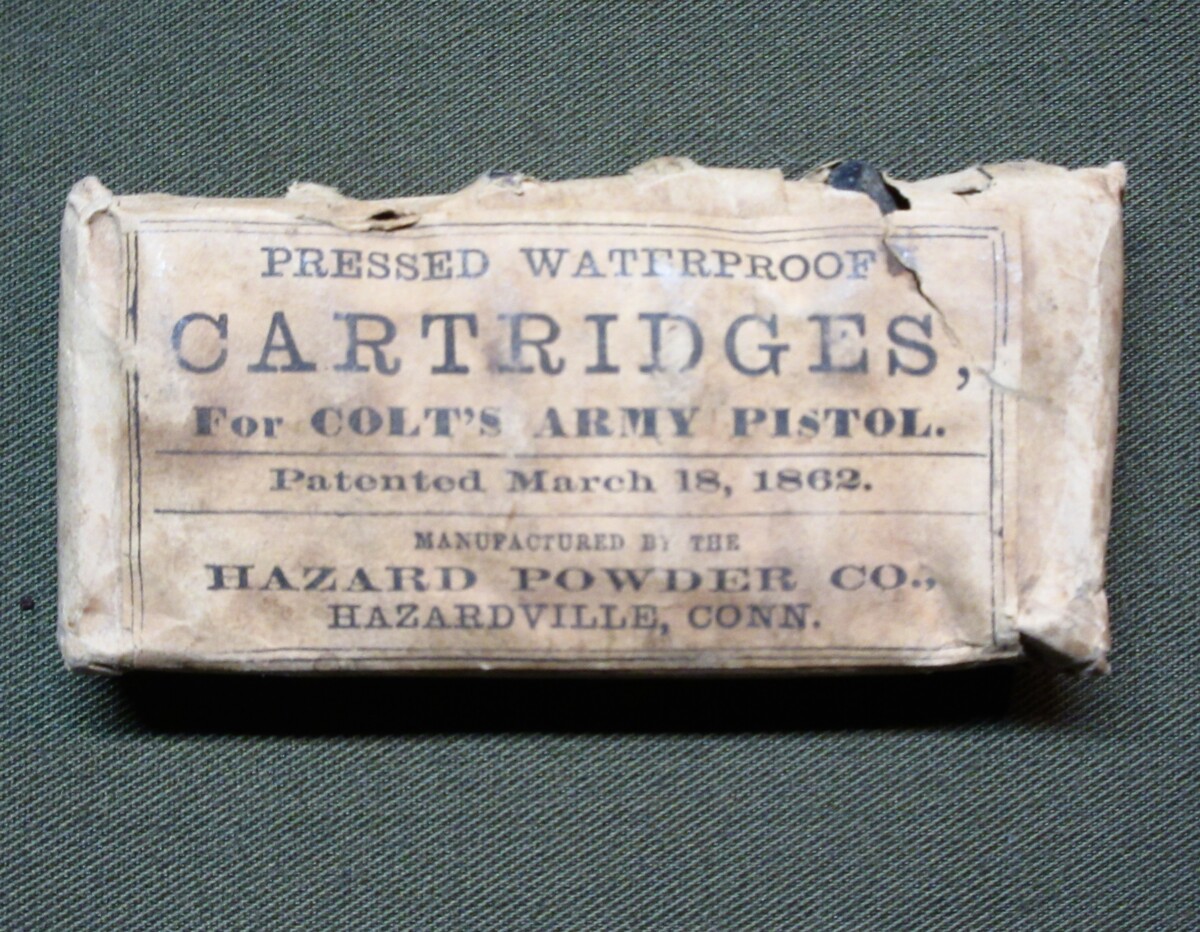 Colt’s Army Pistol Cartridges – Hazard Powder Co. – SOLD | J. Mountain ...