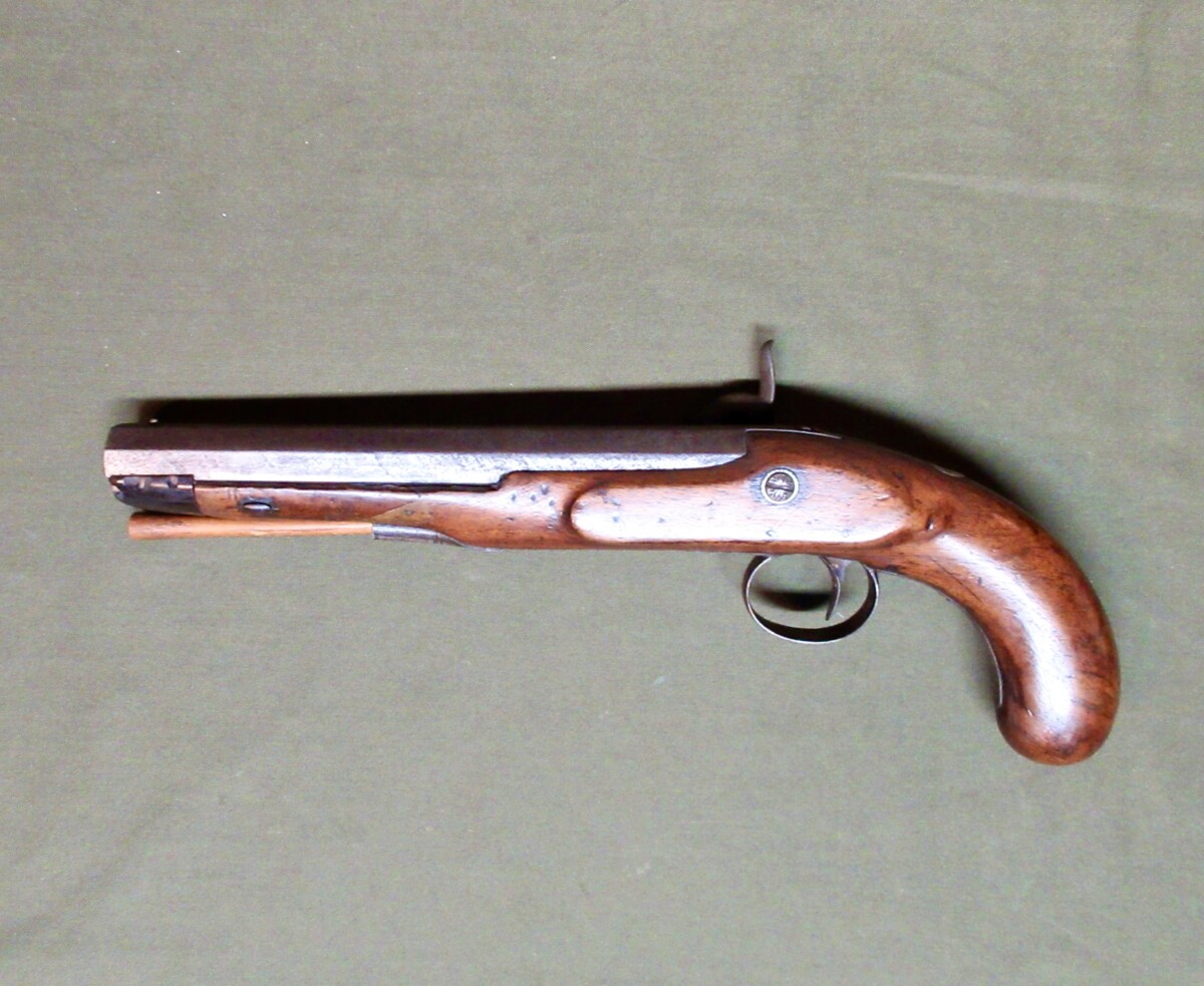 Walnut Stocked Percussion Horse Pistol Circa 1840-50s. | J. Mountain ...