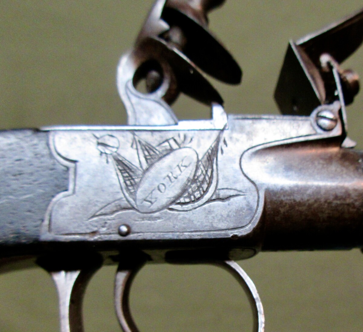 BRUNTON / York, England Box Lock Pistol – SOLD | J. Mountain Antiques