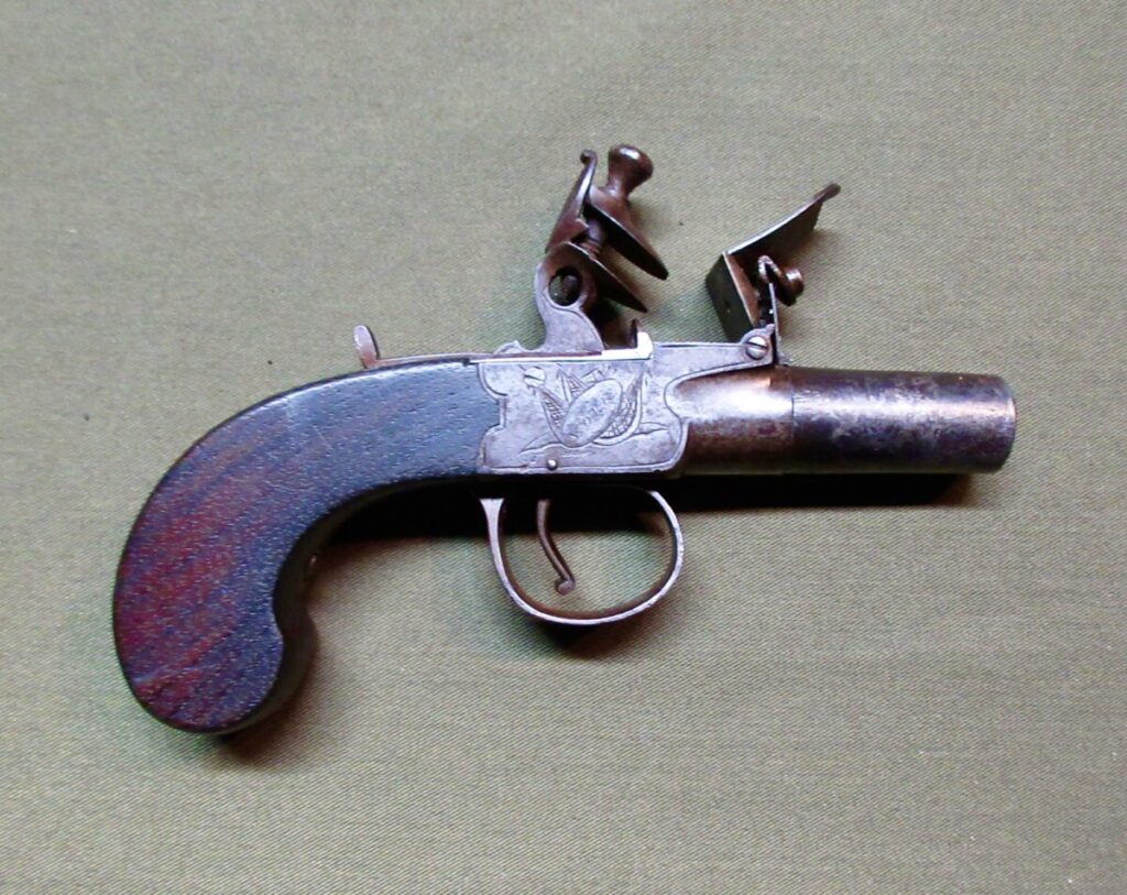 BRUNTON / York, England Box Lock Pistol – SOLD | J. Mountain Antiques