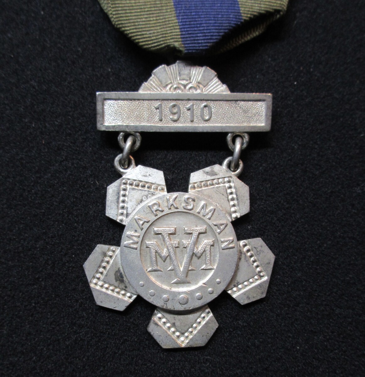 MVM 1910 Dated 1st Class Marksman Badge | J. Mountain Antiques