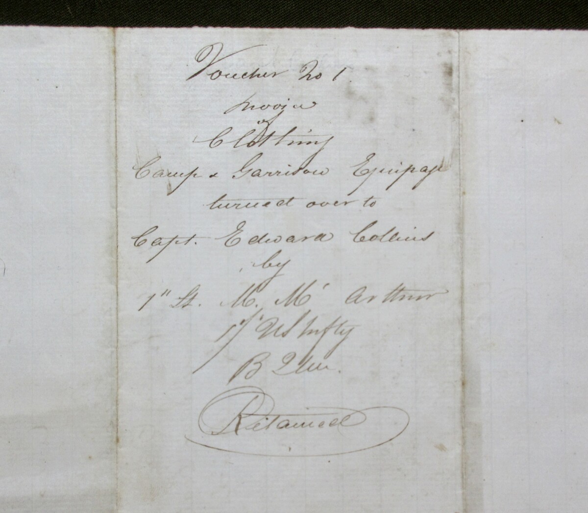 17th US Infantry Invoice For Camp & Garrison Equipage. – SOLD | J ...