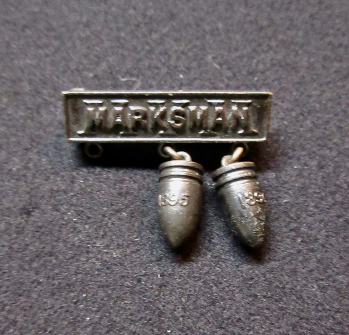 MVM New Pattern 3rd Class Marksman Badge – Bullets Dated 1895 & 1896 ...